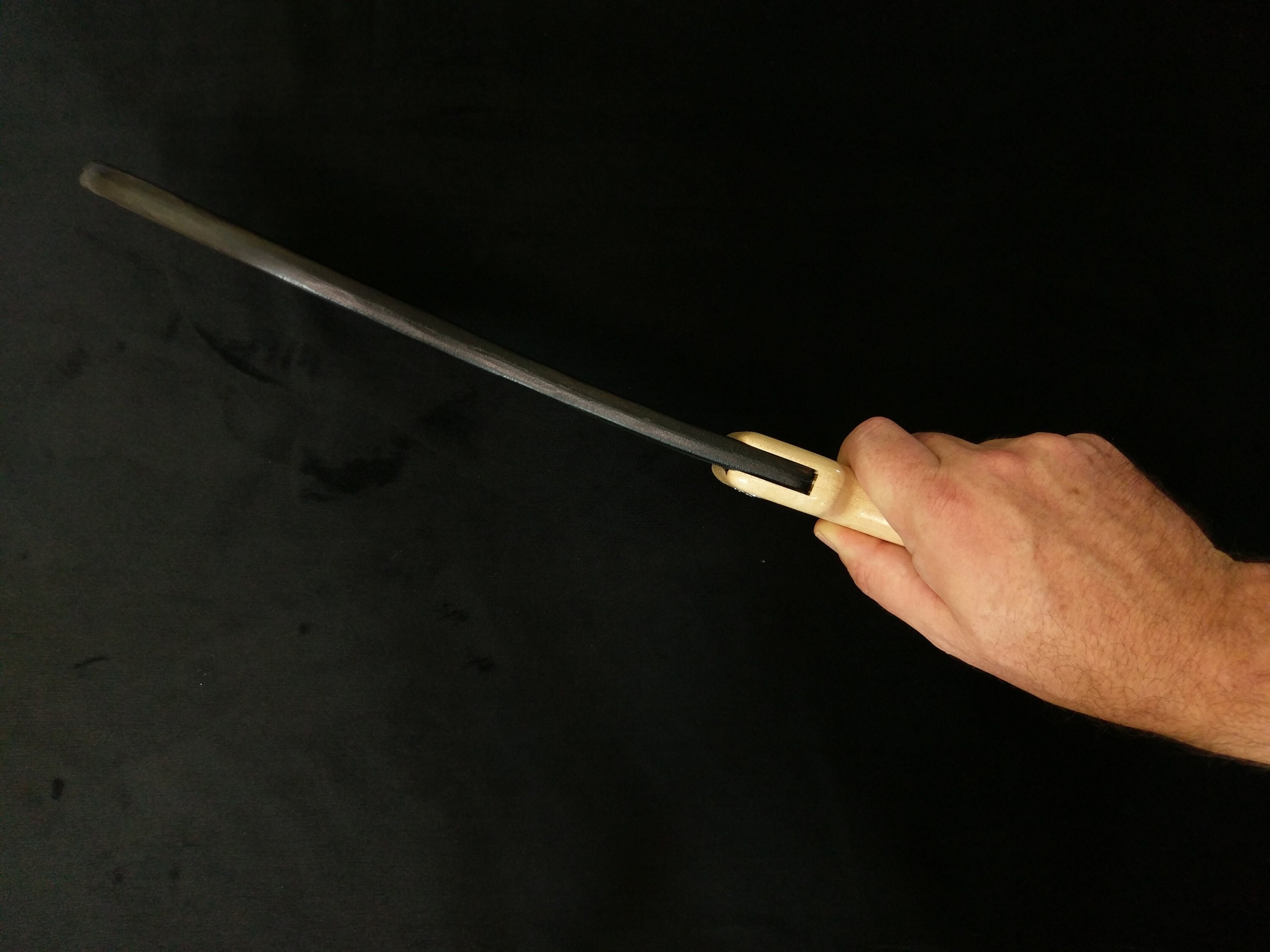 Heavy Black Leather Spanking Beaver Strop W/ Beautiful Wooden | Etsy