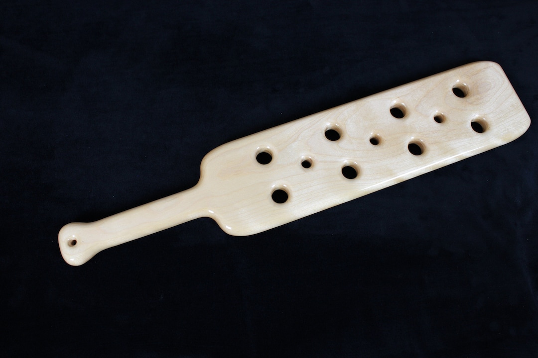 Birch School Spanking Paddle | Large BDSM Discipline Wooden Paddle ...