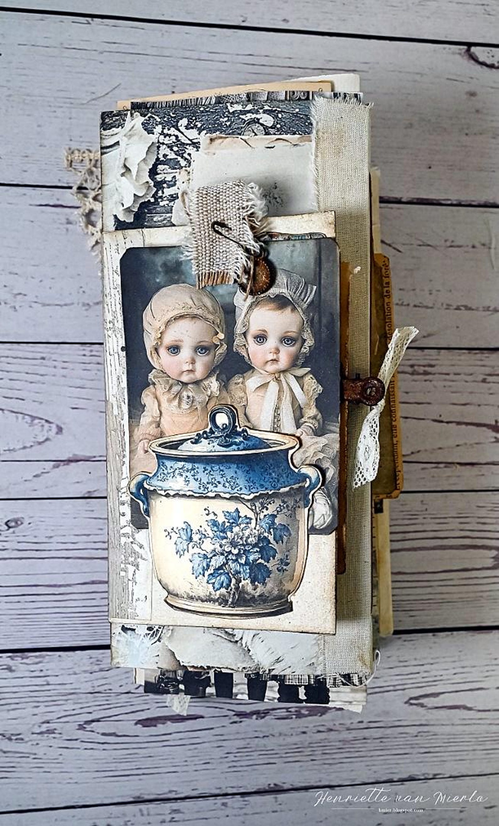 Vintage Flea Market Flip Flop Junk Journal, Handmade Junk Journal, Flip ...