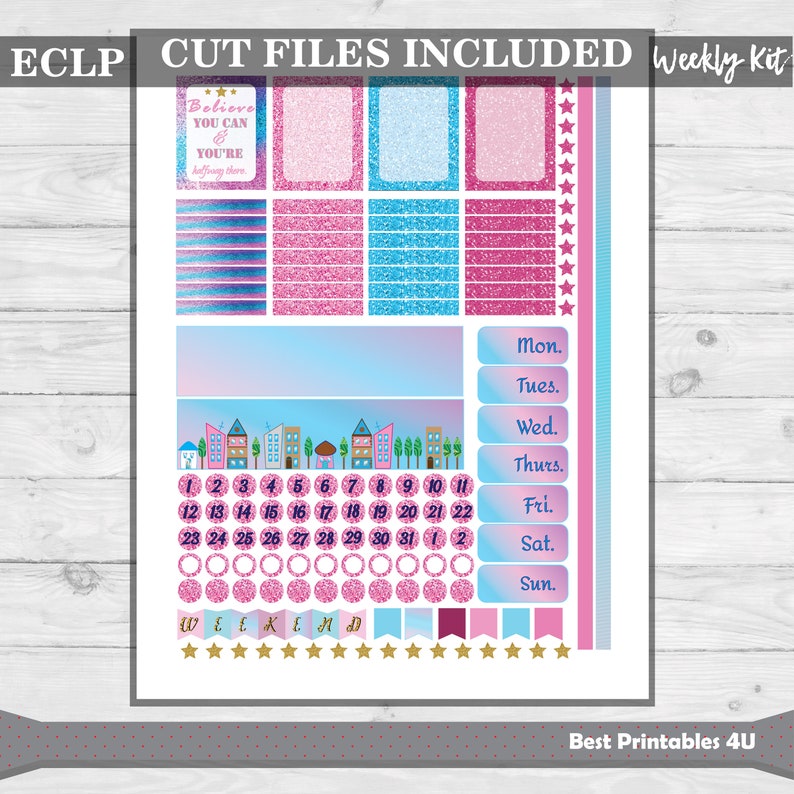 Weekly Planner Kit Erin Condren Weekly Planner Kit Full | Etsy