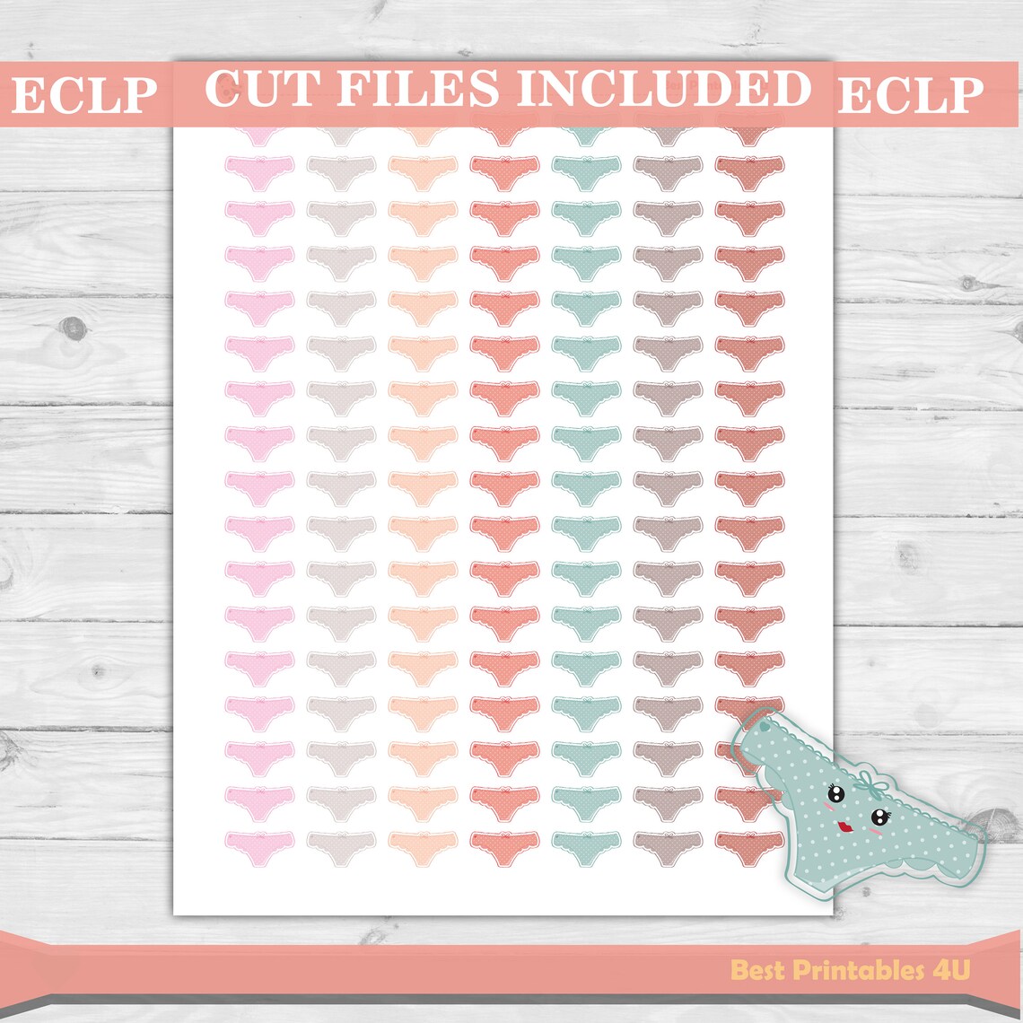 Period Tracker Planner Stickers ALL PLANNERS Printable | Etsy