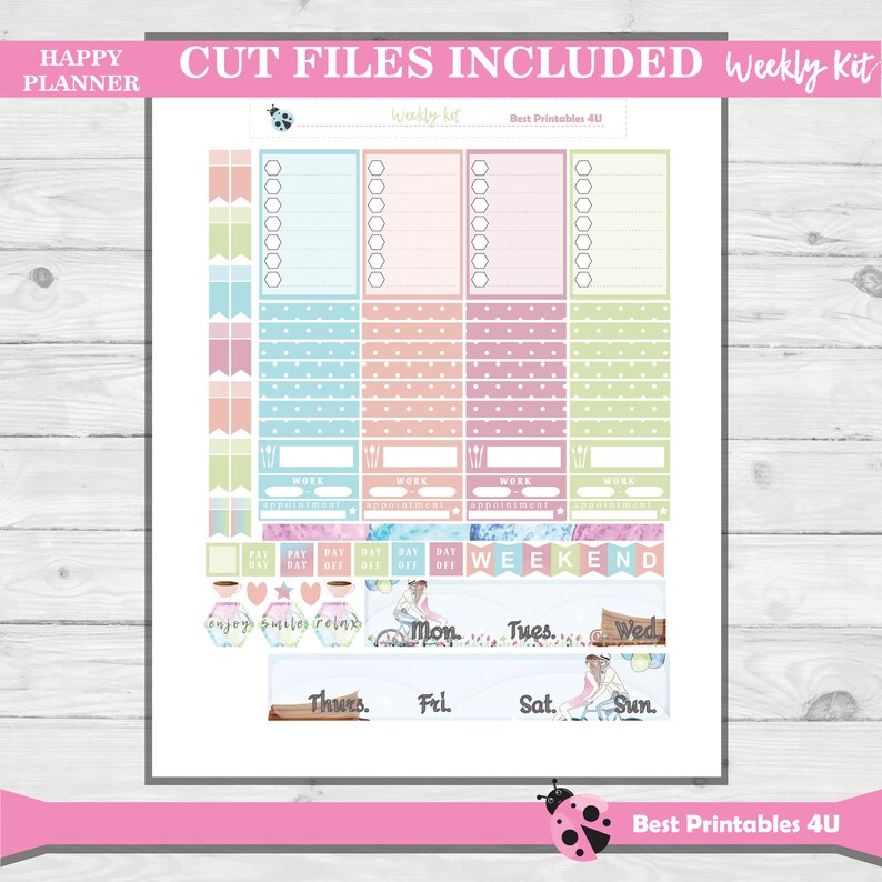 Classic Happy Planner Stickers Weekly Planner Stickers - Etsy