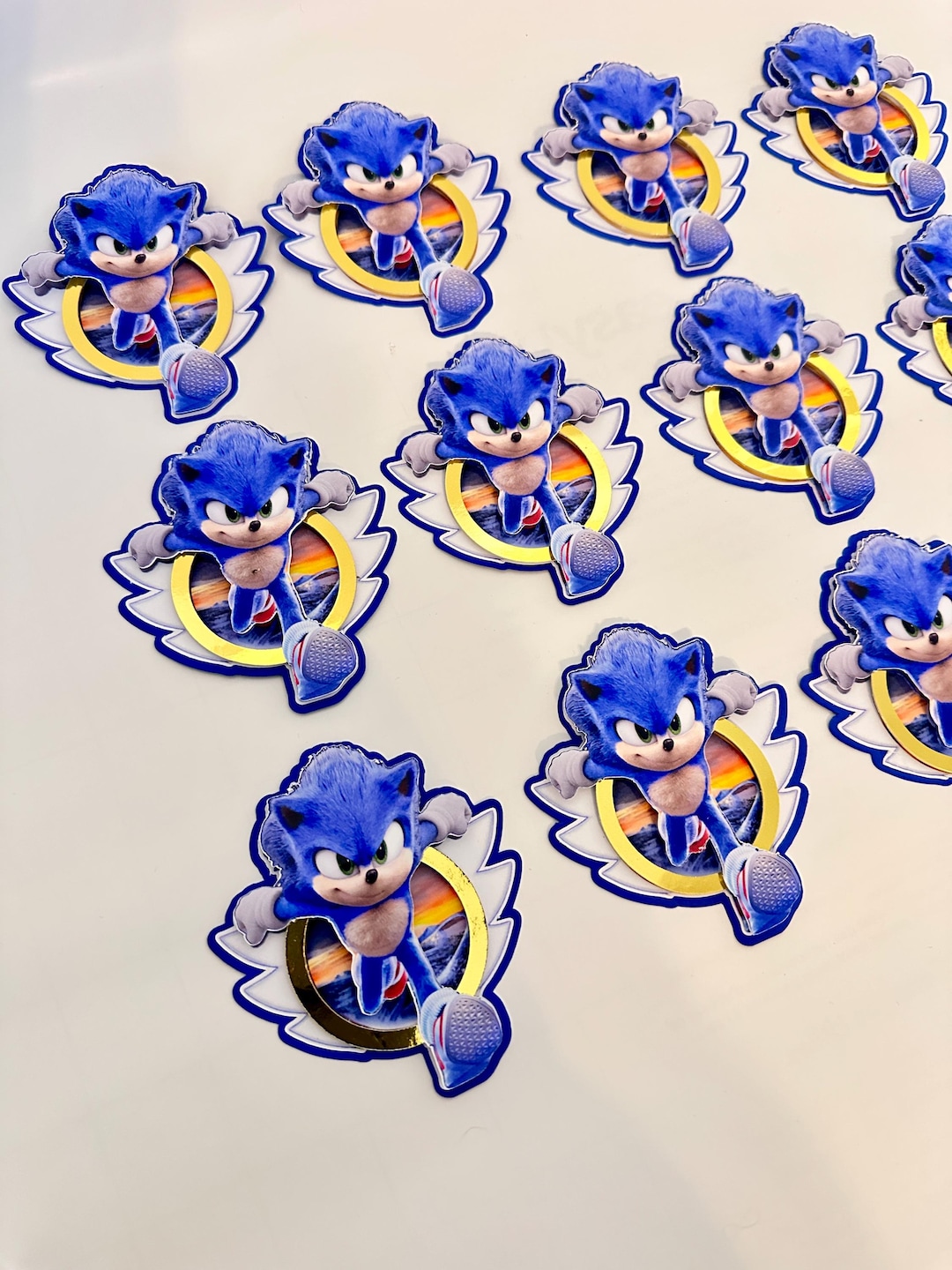 Sonic Toppers / 3D Toppers / Cupcake Toppers / Candy Apple Stick ...
