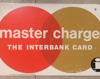 Master Charge Sign - Etsy