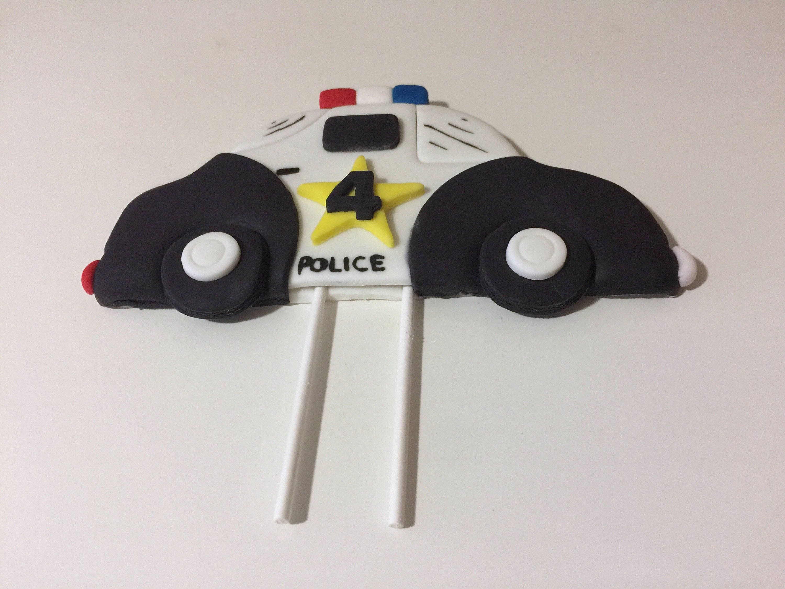 Police Cake Topper Custom Cake Topper Fondant Cake Topper | Etsy