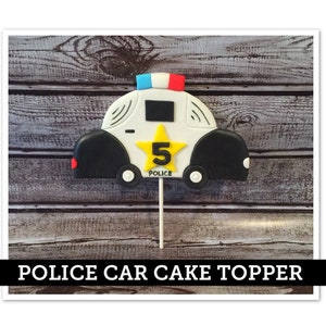 Police Cake Topper, Custom Cake Topper, Fondant Cake Topper, Cop, Cop ...