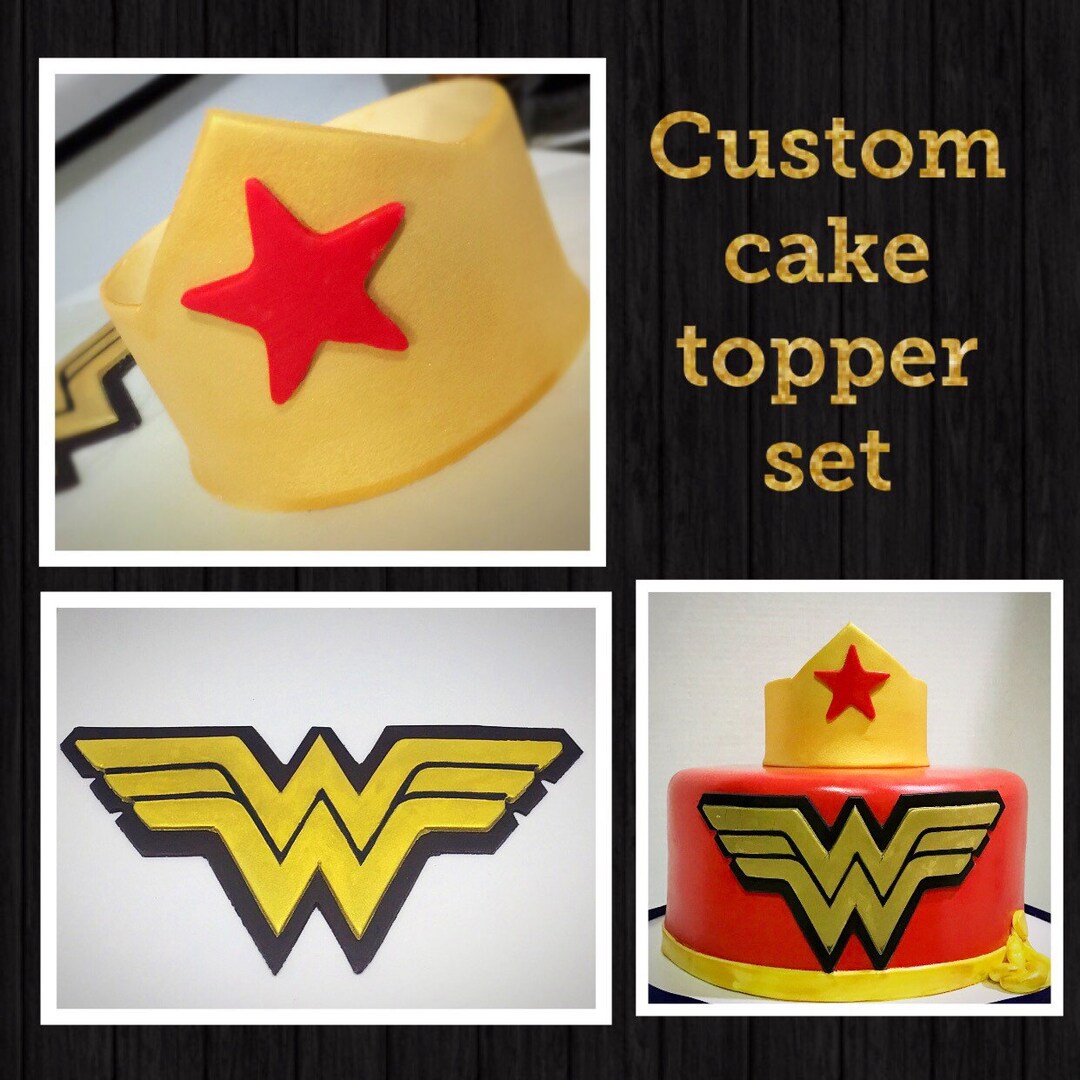 Fondant Cake Topper, Birthday Cake Topper, Super Hero Topper, Cupcake ...