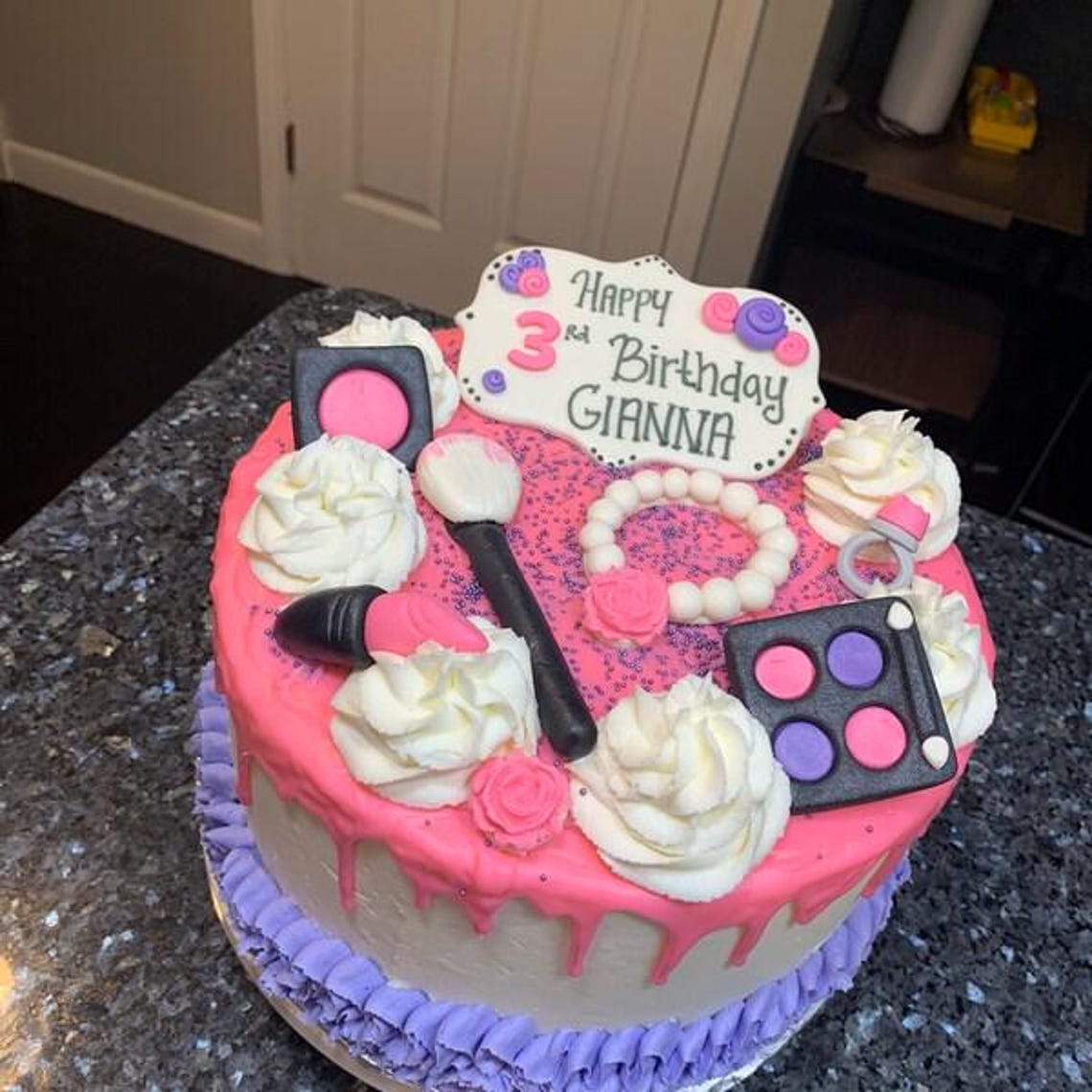 Makeup Cake Topper, Jewelry, Fondant Cake Topper, Birthday Cake Topper ...