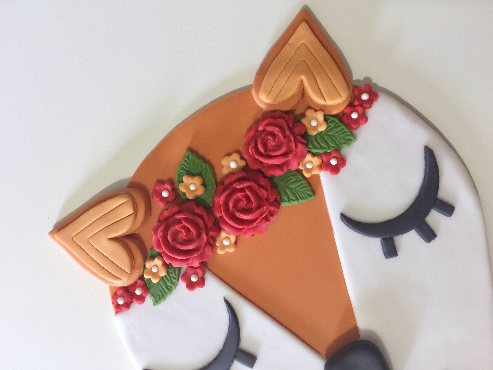 Fox, Fondant, Fox Cake Topper, Cupcake Topper, Woodland Cake, Fondant ...