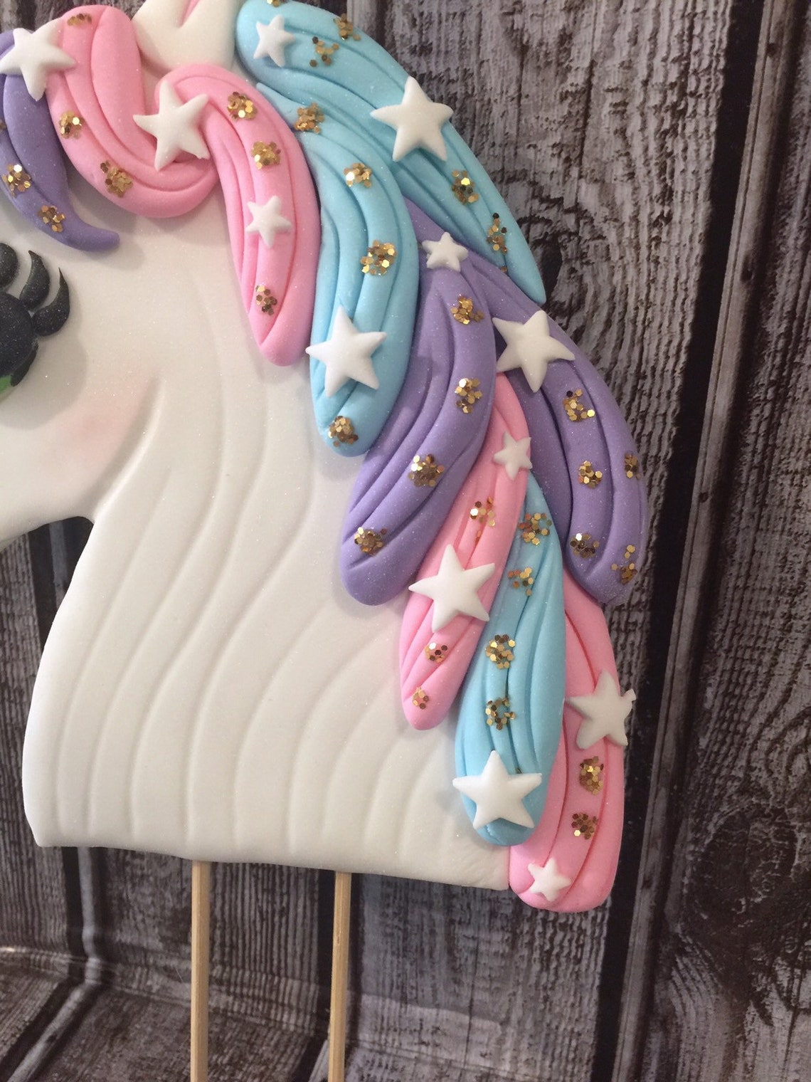 Unicorn Party, Unicorn Cake Topper, Unicorn Horn, Fondant, Cake Topper ...