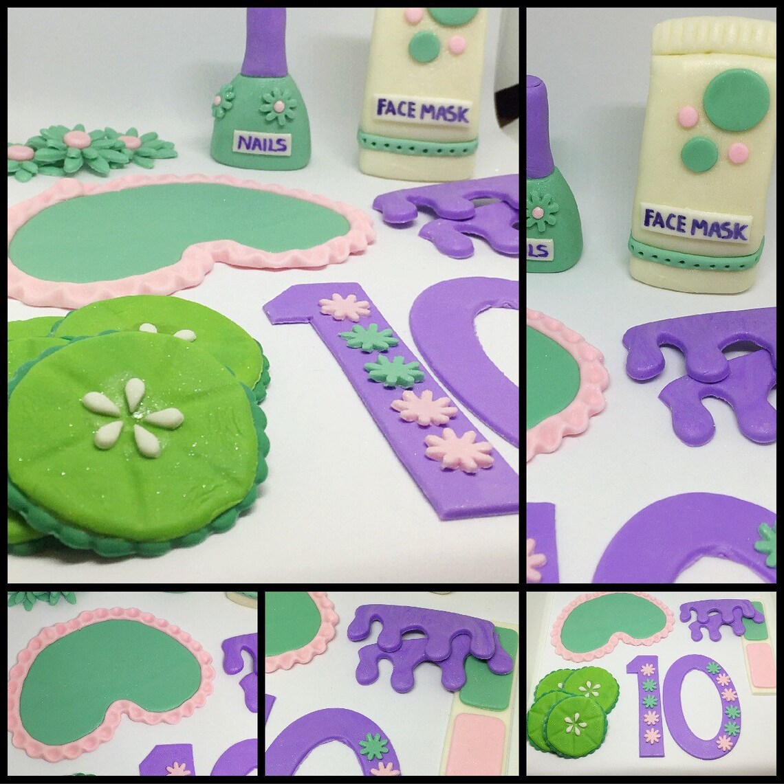 Spa Cake Toppers Spa Themed Cake Topper Birthday Cake - Etsy