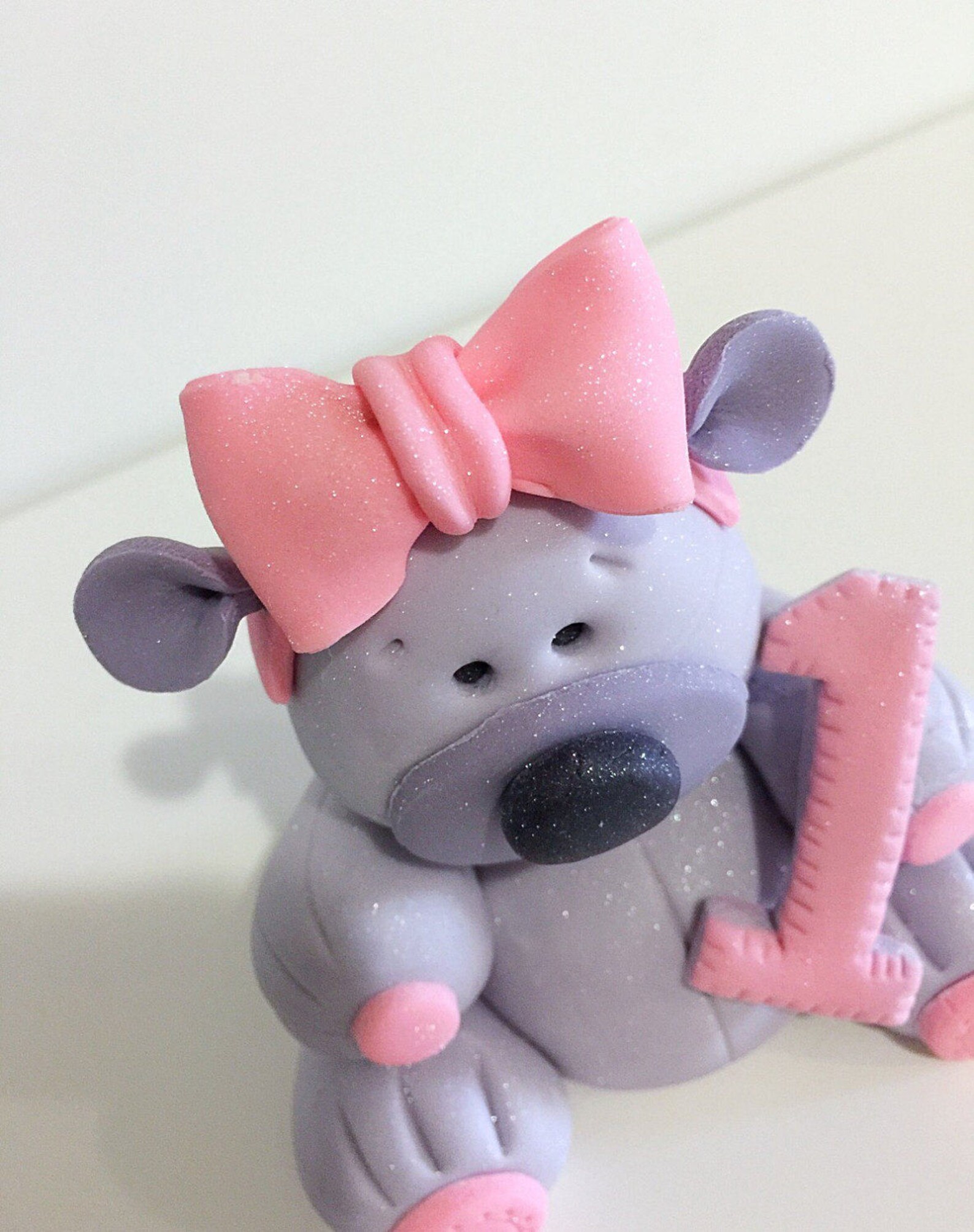 Baby Bear Cake Topper Fondant Cake Topper First Birthday - Etsy