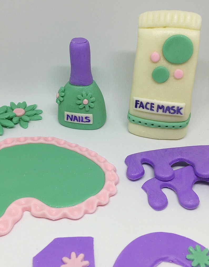 Spa Cake Toppers Spa Themed Cake Topper Birthday Cake - Etsy