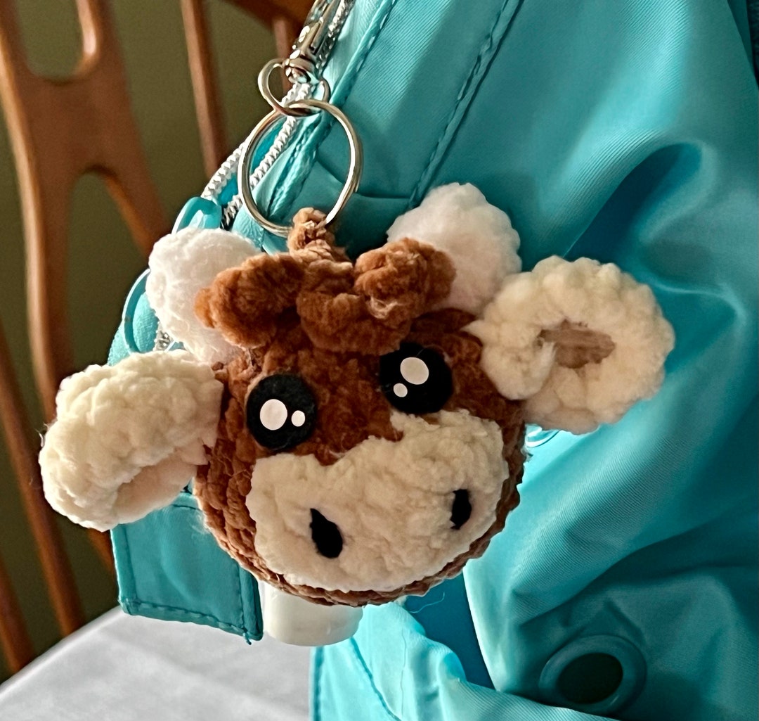 Crochet Highland Cow Keychain Crochet Pattern, Amigurumi, PDF ,cow Key ...