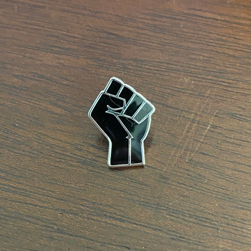 Charity Fundraiser Pin Black Lives Matter Blm Raised Fist Etsy