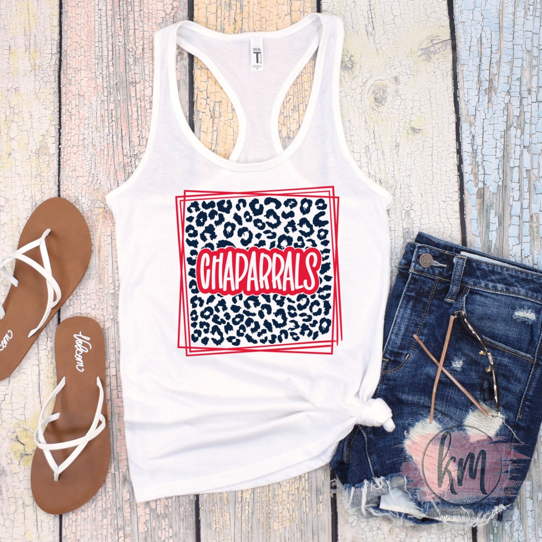 Chaparrals Tank Top, School Spirit Tank Top, School Mascot Tank Top, Go ...