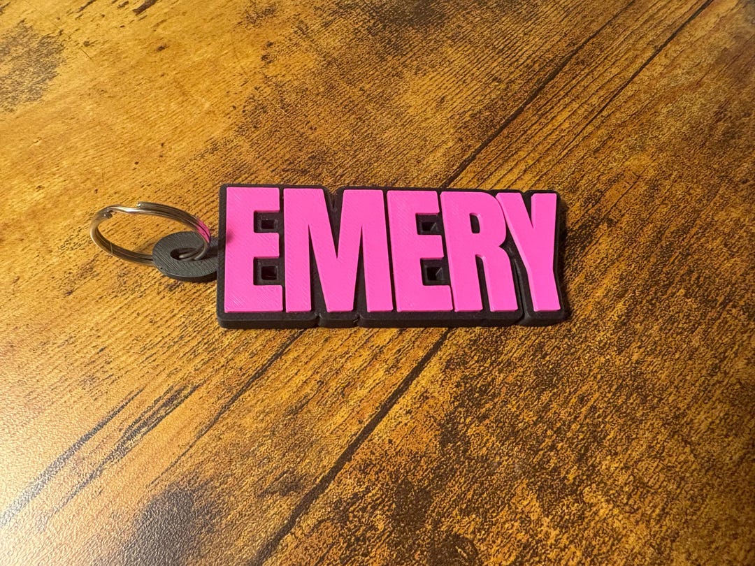 Personalized Name Keychain Block - Etsy