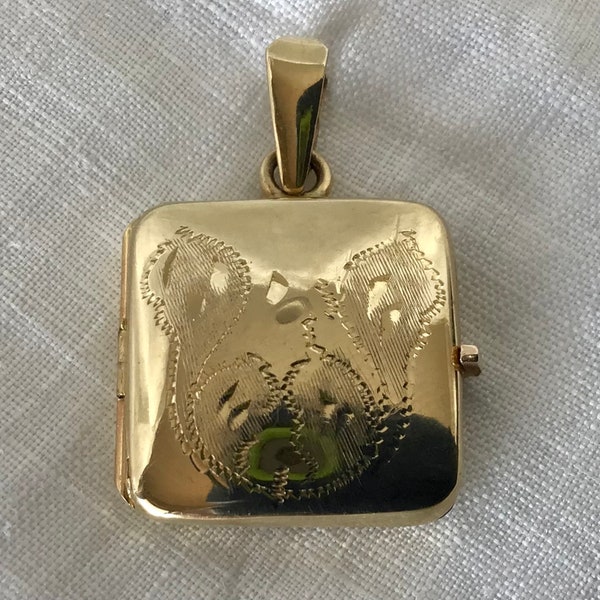 Large Square Locket - Etsy