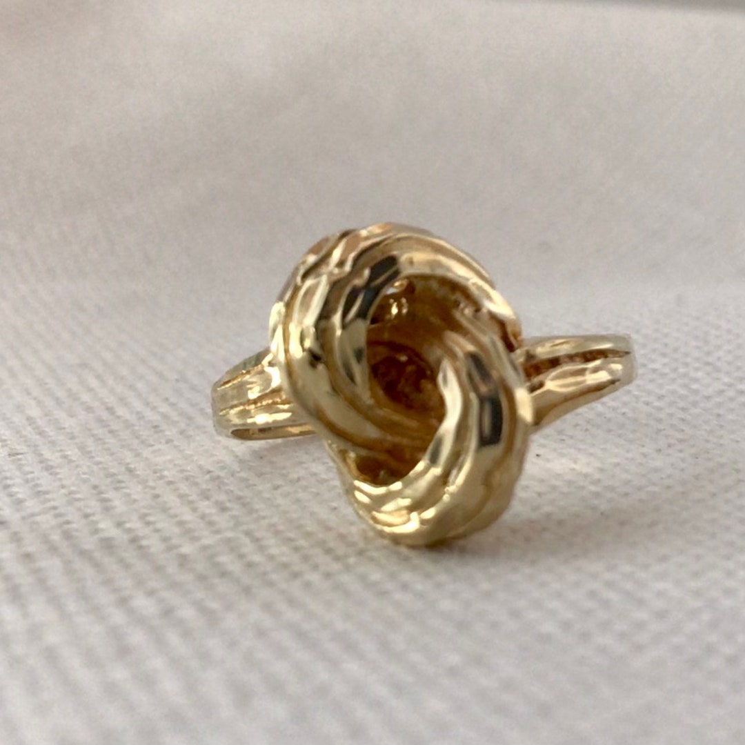 14 Karat Vintage Knot Ring - Etsy