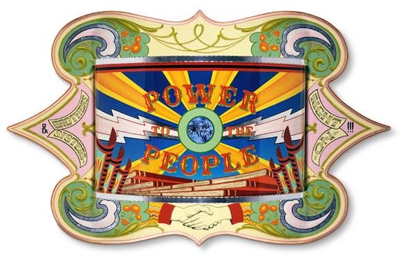 Power to the People Poster Sign Painting Fileteado | Etsy