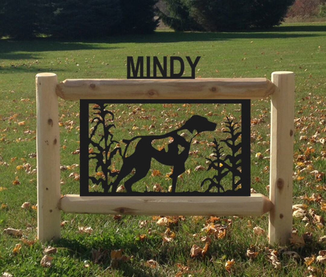 Shorthair Cedar Log Outdoor Sign - Etsy