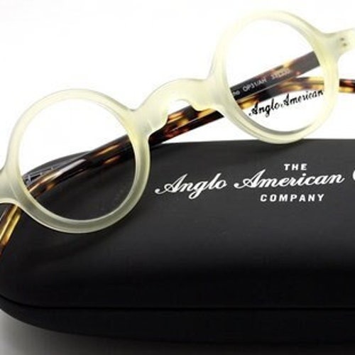 Anglo American Groucho True Round Small Lens Glasses in Multi - Etsy