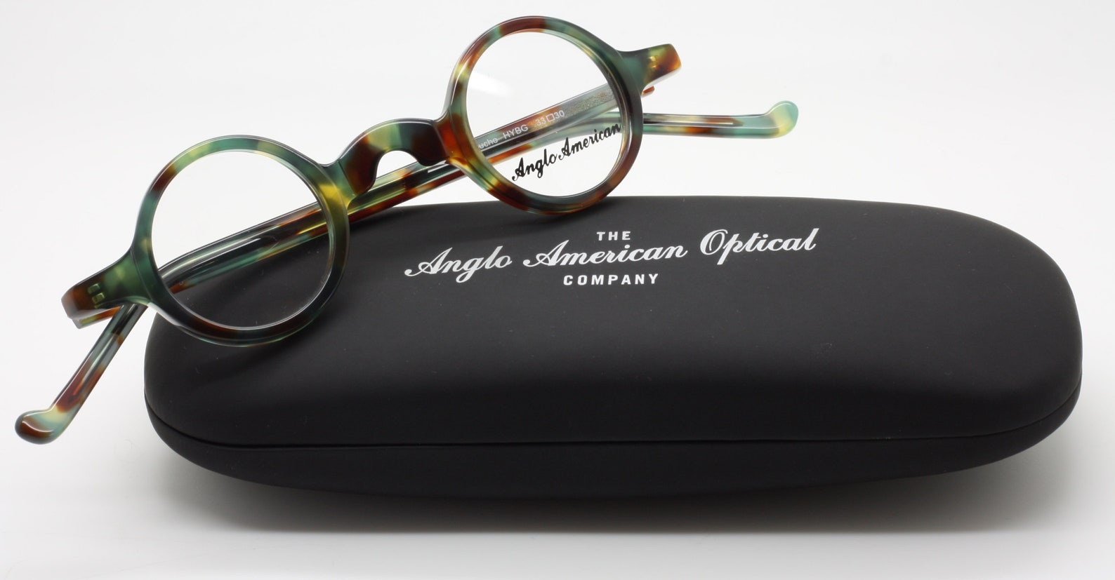 Anglo American Groucho True Round Small Lens Glasses in Green - Etsy