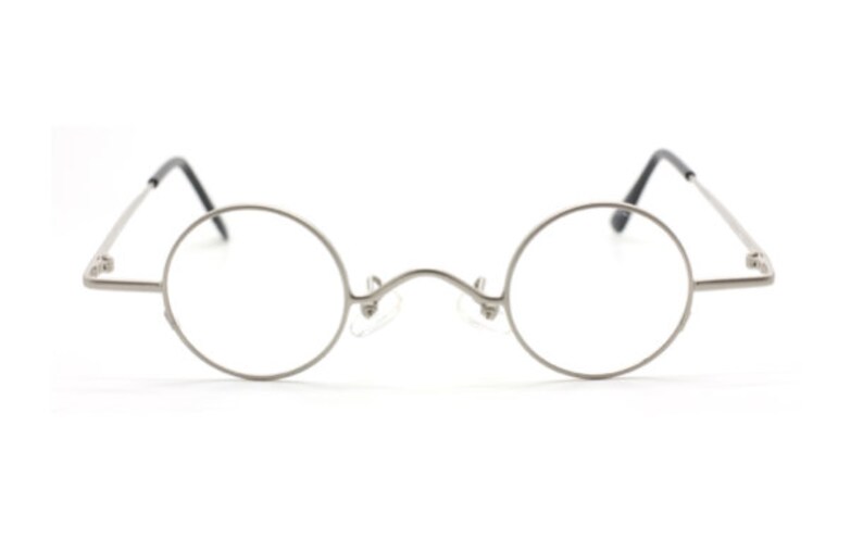 Vintage Small Round Prescription Glasses in A Matt Silver - Etsy