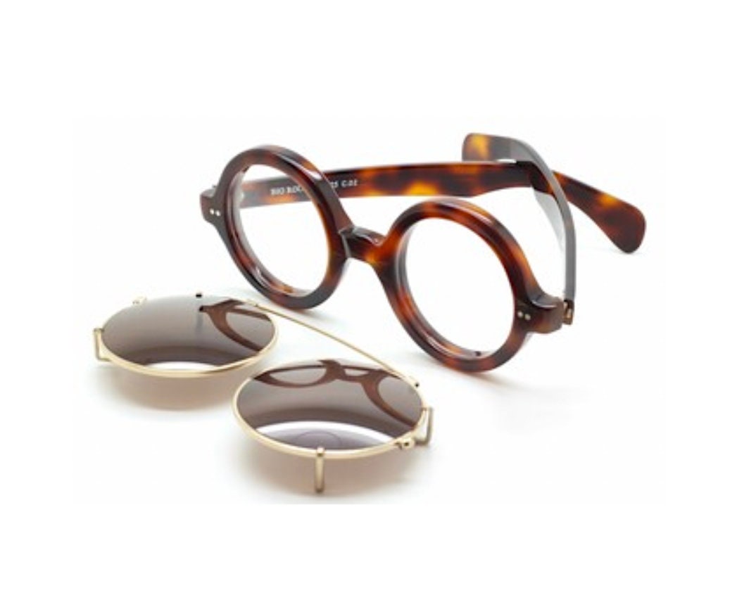 True Round 180E Style Italian Acetate Eyewear by Beuren BIG ROUND in A Tortoiseshell Finish 42mm Available With Sun Clip B78 Etsy UK