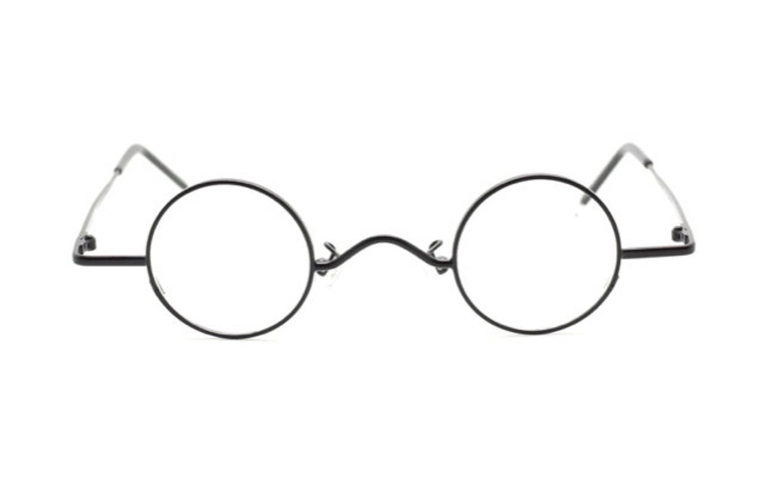 NHS Style Small Round Vintage Spectacles in A Matt Black - Etsy