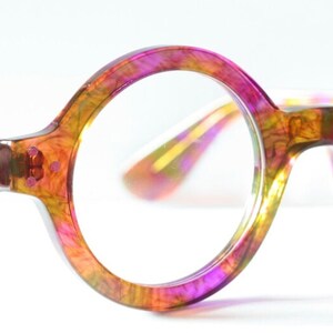 True Round Eyewear Anglo American 180E Thick Rimmed Acetate Glasses in ...