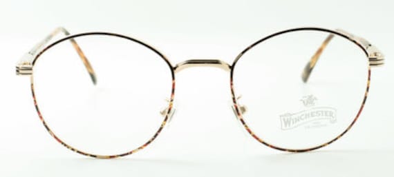 Large Eye Panto Glasses Frames In Gold and Tortoisesh… - Gem