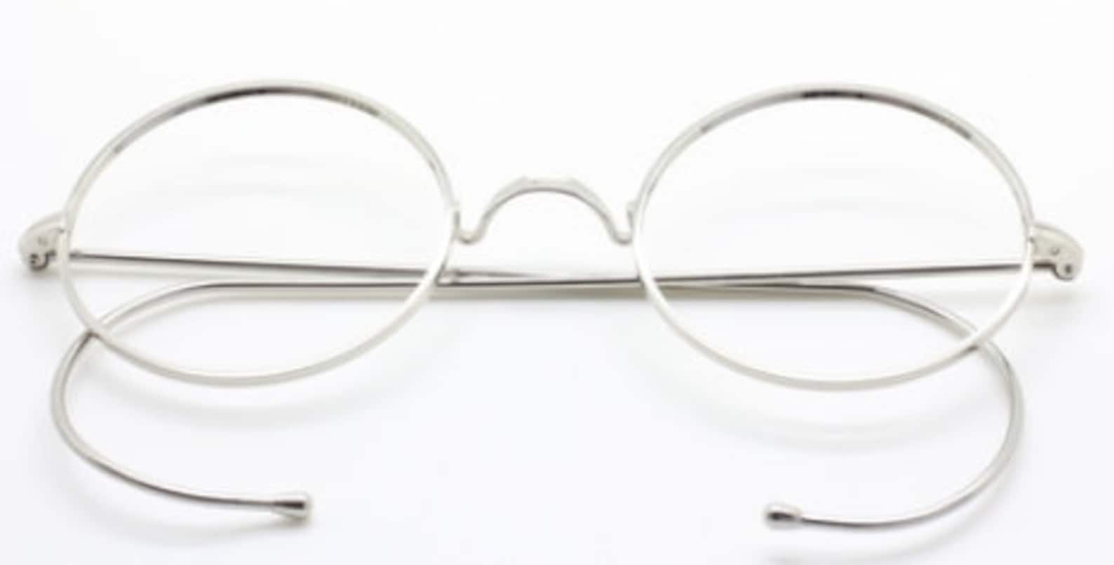 Vintage Style True Round Silver Finish Eyewear by Beuren Model 1700 ...