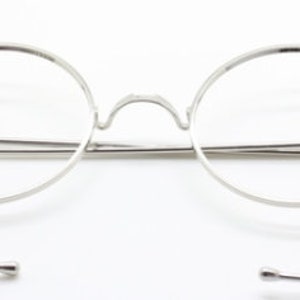 Vintage Style True Round Silver Finish Eyewear by Beuren Model 1700 ...