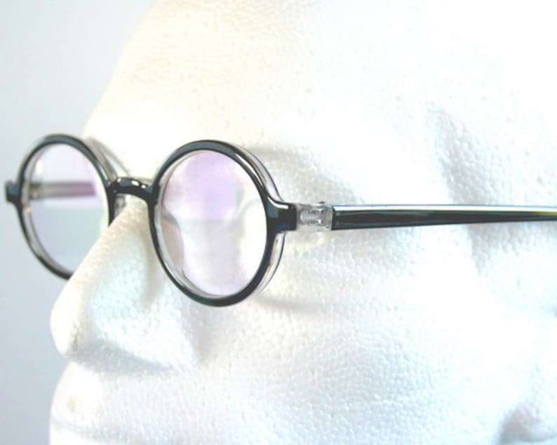 Classic Round Prescription Eyewear UNI Glasses in Black & - Etsy