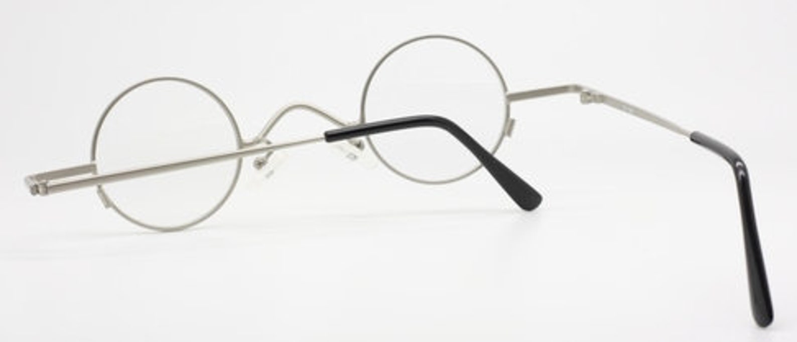 Vintage Small Round Prescription Glasses in A Matt Silver Finish by ...