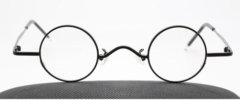 NHS Style Small Round Vintage Spectacles in A Matt Black - Etsy