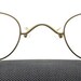 Classic Vintage Small Panto Shaped Spectacles in A Matt Gold Finish by ...