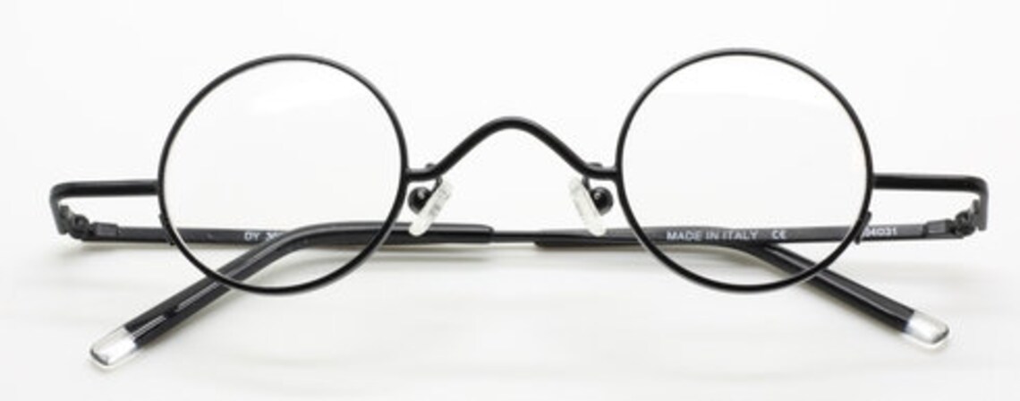 NHS Style Small Round Vintage Spectacles in A Matt Black - Etsy
