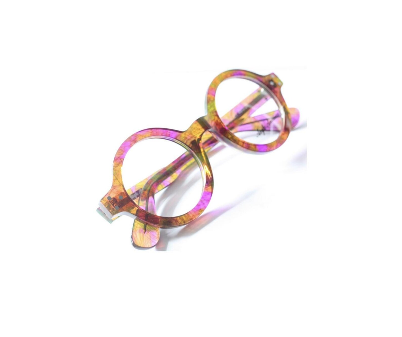 True Round Eyewear Anglo American 180E Thick Rimmed Acetate Glasses in ...