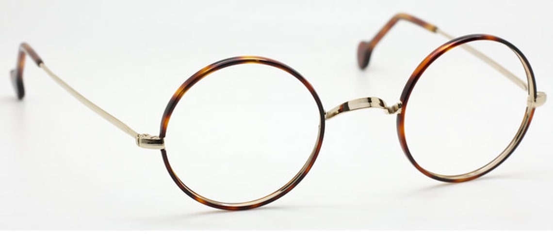 Round NHS Style Spectacles by Beuren With Saddle Bridge and Chestnut ...