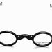 Small Round Anglo American Groucho Small 30mm Lens Round Glasses Black ...
