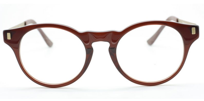 Round Vintage Style Hand Made Italian Glasses by PRIDE Eyewear in A ...