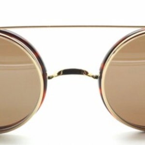 True Round NHS Style Spectacles With Matching Sun Clip by Beuren Saddle ...