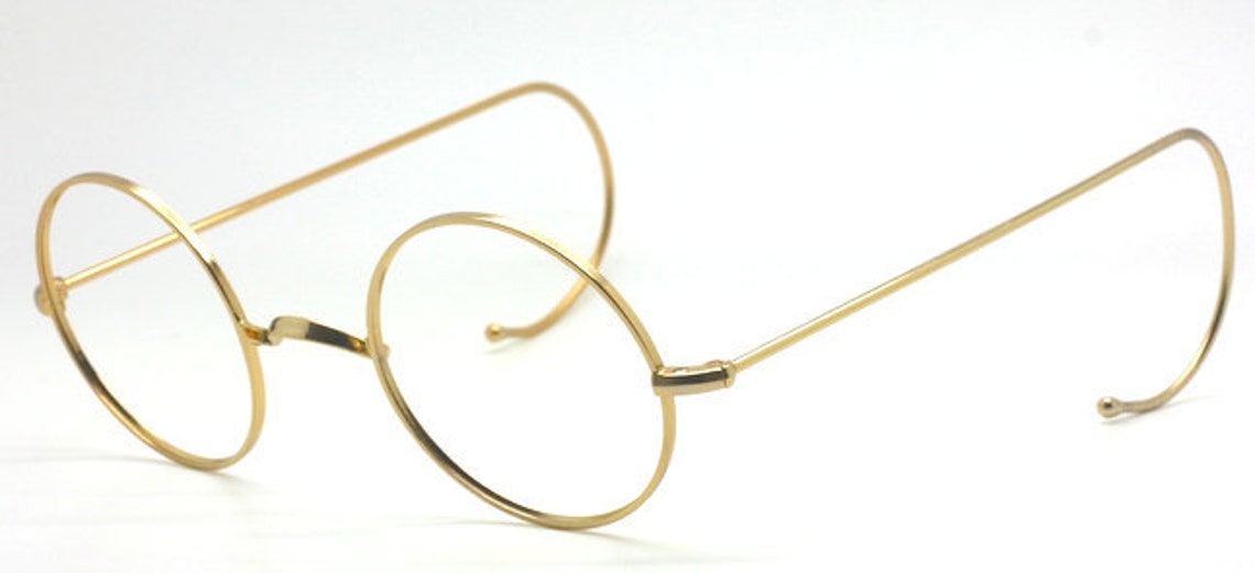 True Round Glasses Gold Metal Eyewear by Beuren Model 1700 - Etsy