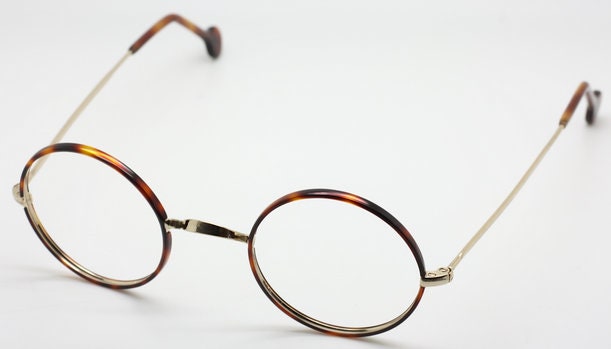 Round NHS Style Spectacles by Beuren With Saddle Bridge and Chestnut ...