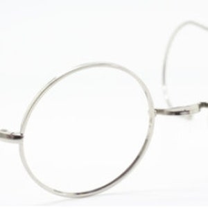Vintage Style True Round Silver Finish Eyewear by Beuren Model 1700 ...