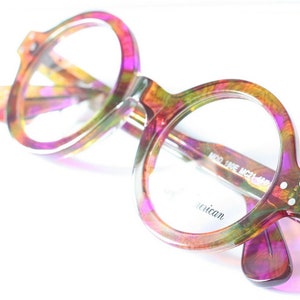 True Round Eyewear Anglo American 180E Thick Rimmed Acetate Glasses in ...