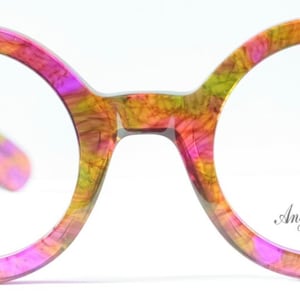 True Round Eyewear Anglo American 180E Thick Rimmed Acetate Glasses in ...