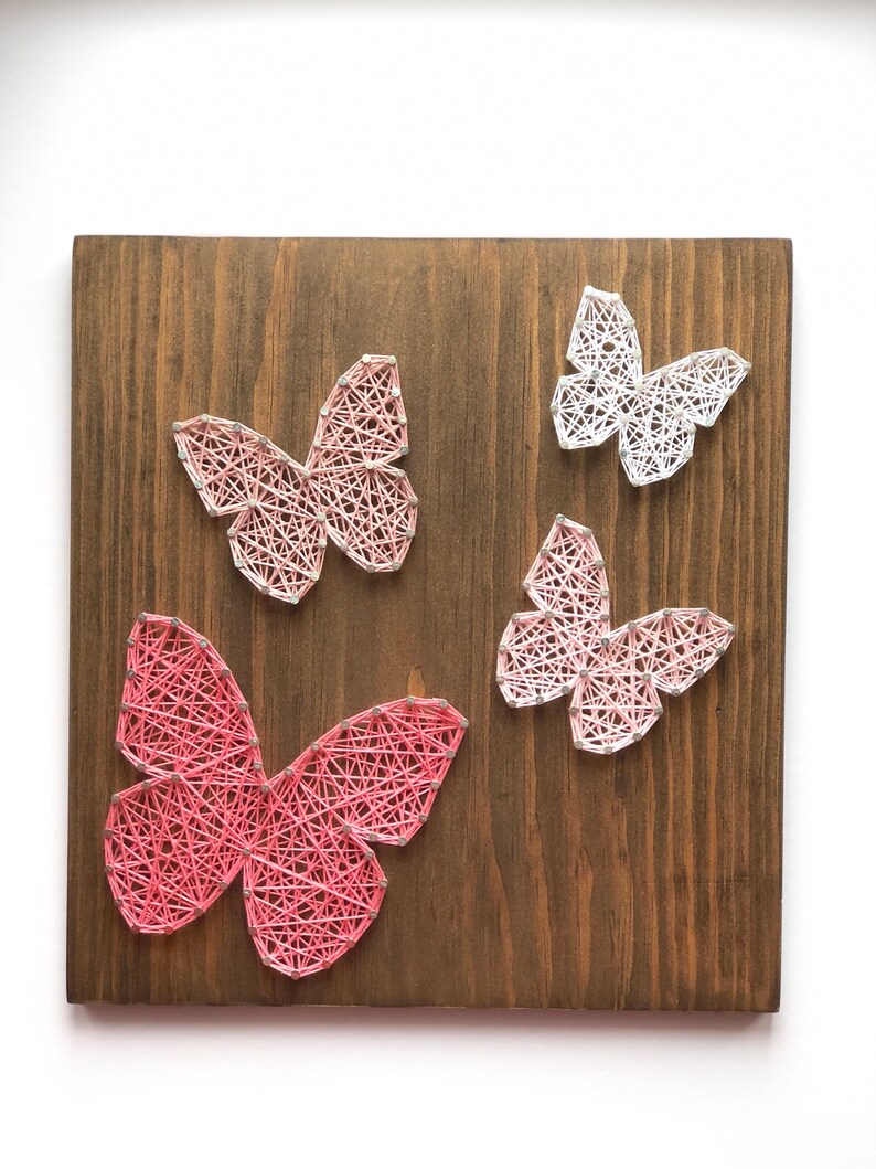 String Art Butterfly String Art Butterfly Decor Kids Room - Etsy